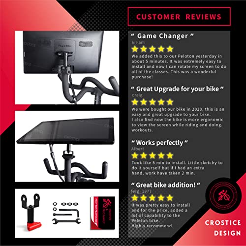 Pivot for Peloton Bike Screen Swivel, (Upgraded Models), 360º Movement ...